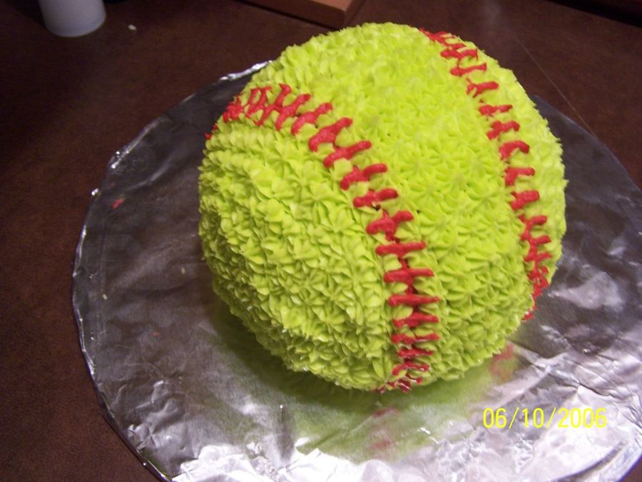 Softball Cake - CakeCentral.com