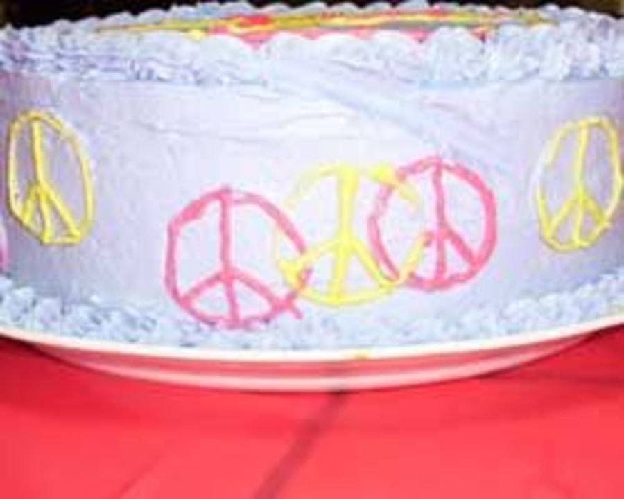 Peace Cake Side View - CakeCentral.com