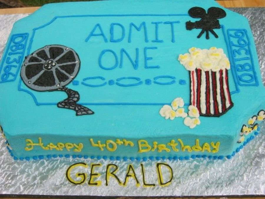 Movie Ticket Cake - CakeCentral.com