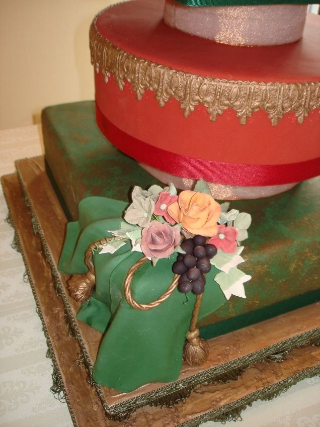 Tuscan-Themed Wedding Cake - CakeCentral.com