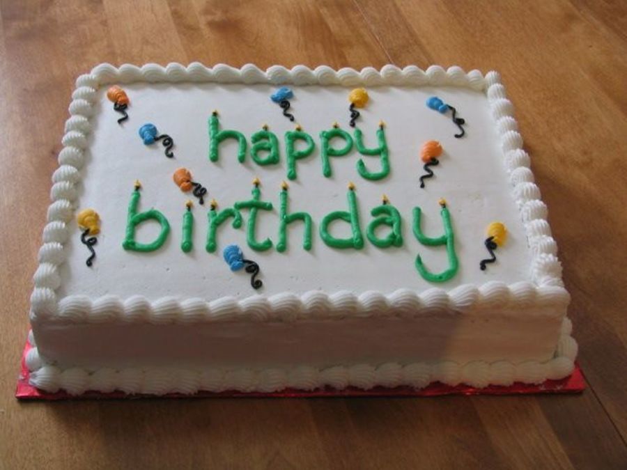 Simple Birthday Cake - CakeCentral.com