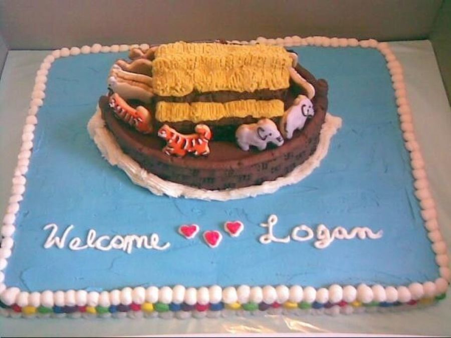 Noah's Ark ~ Welcome Logan 3/31/2007 - CakeCentral.com