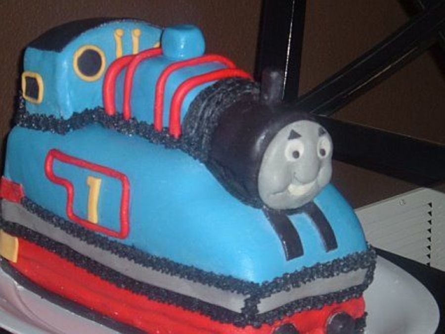 First Thomas Cake - CakeCentral.com
