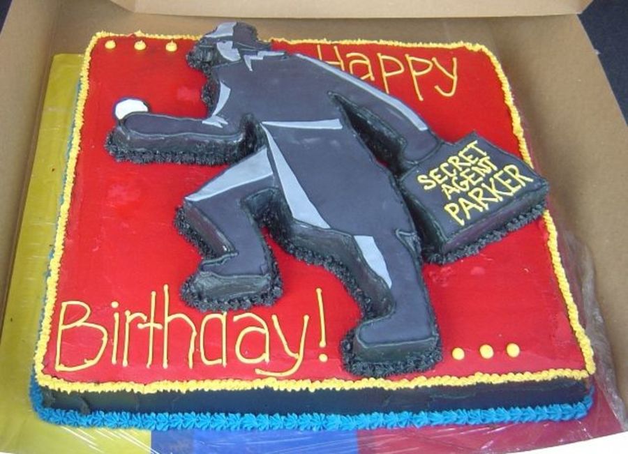 Secret Agent Birthday Cake - CakeCentral.com