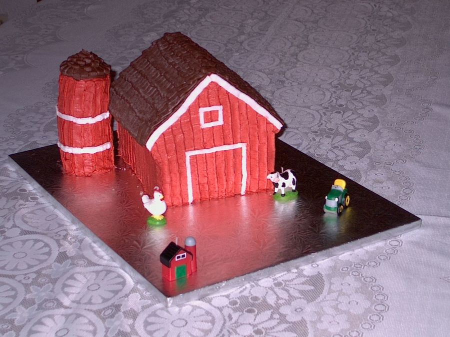 1St Birthday Barn Cake - CakeCentral.com