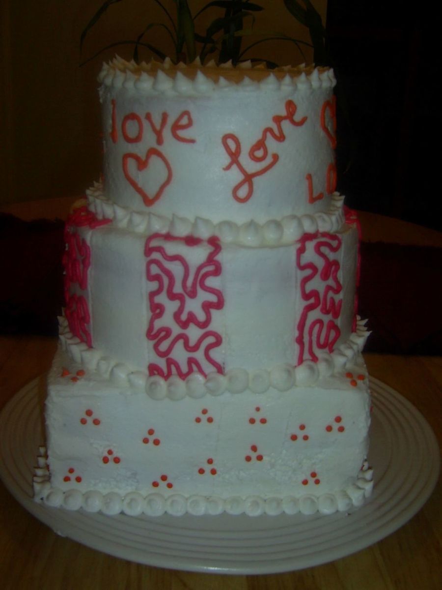 Practice Wedding Cake - CakeCentral.com
