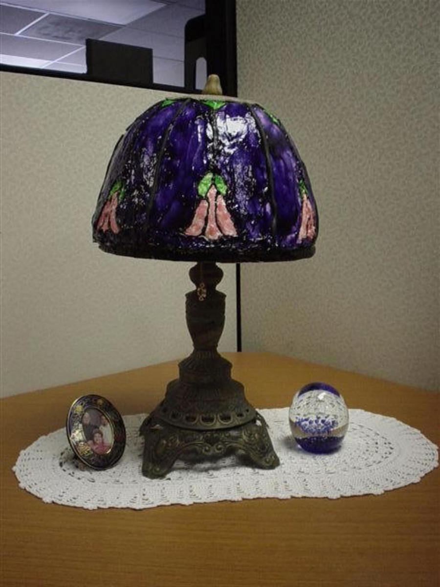 Tulip Tiffany Lamp Cake - CakeCentral.com