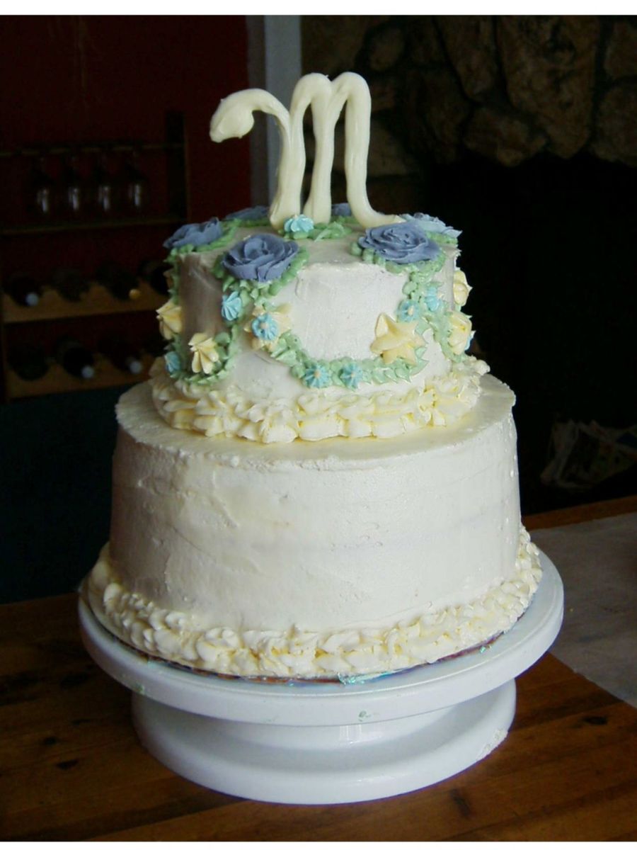 Small Wedding Cake - CakeCentral.com
