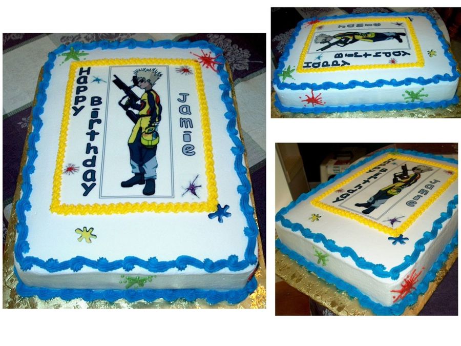 Paintball Birthday Cake - CakeCentral.com