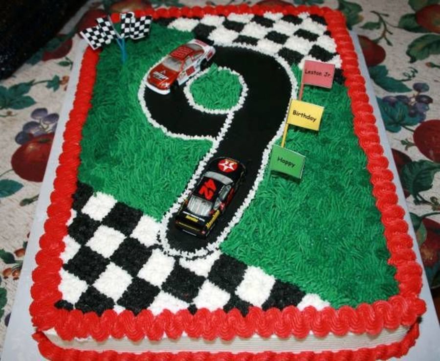 Nascar Birthday Cake - CakeCentral.com