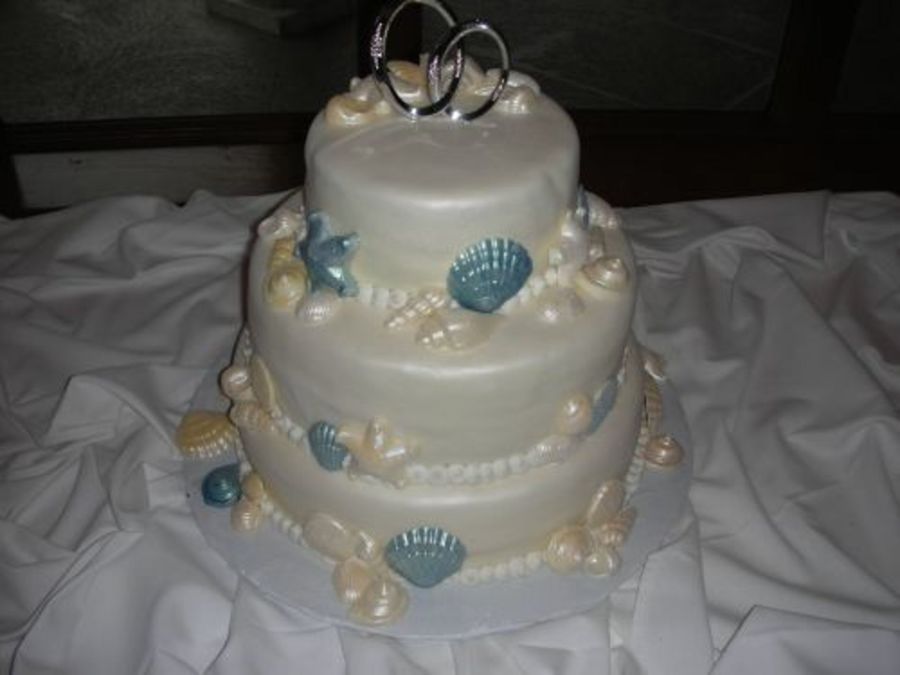 Shell Wedding Cake - CakeCentral.com