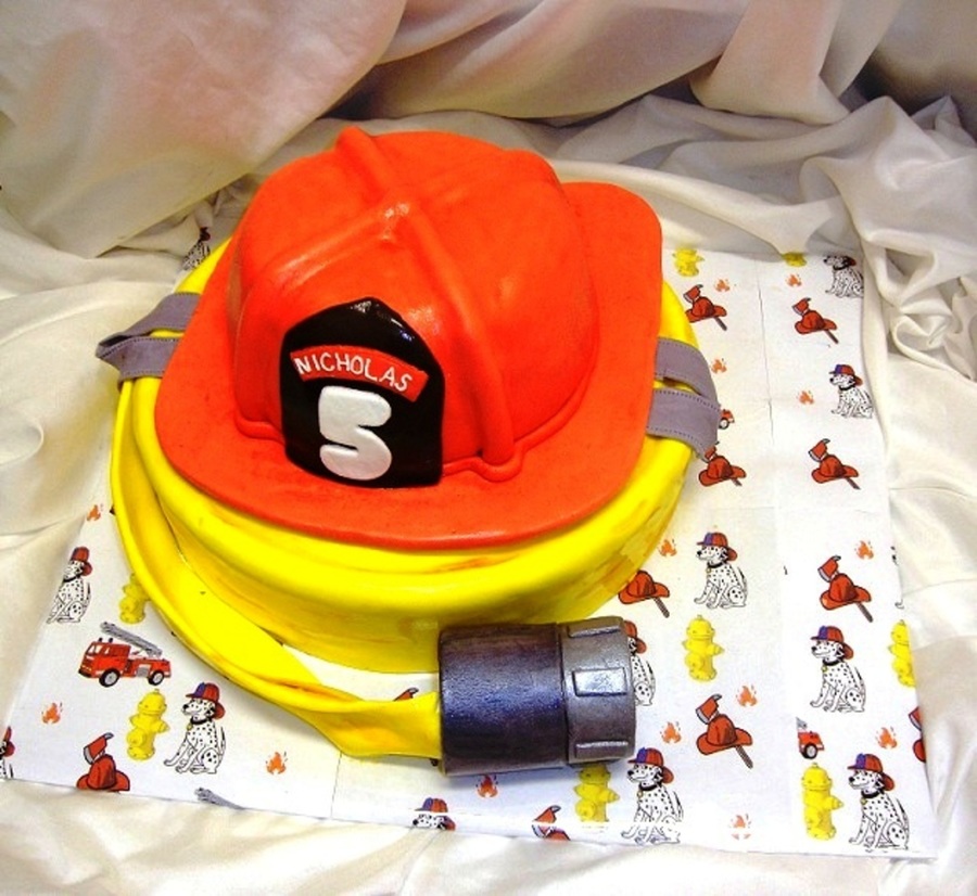 Fire Fighting Cake - CakeCentral.com