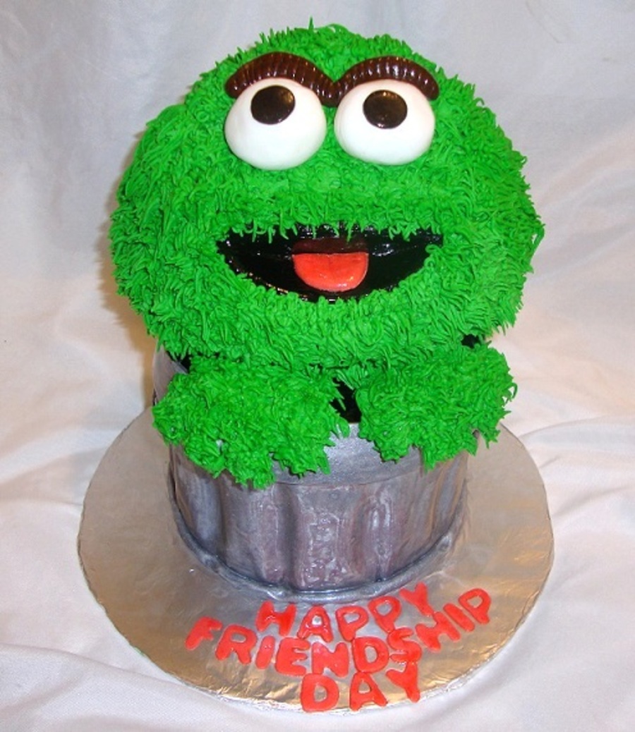 3D Oscar The Grouch - CakeCentral.com