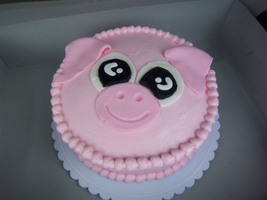 Pink Pig - CakeCentral.com
