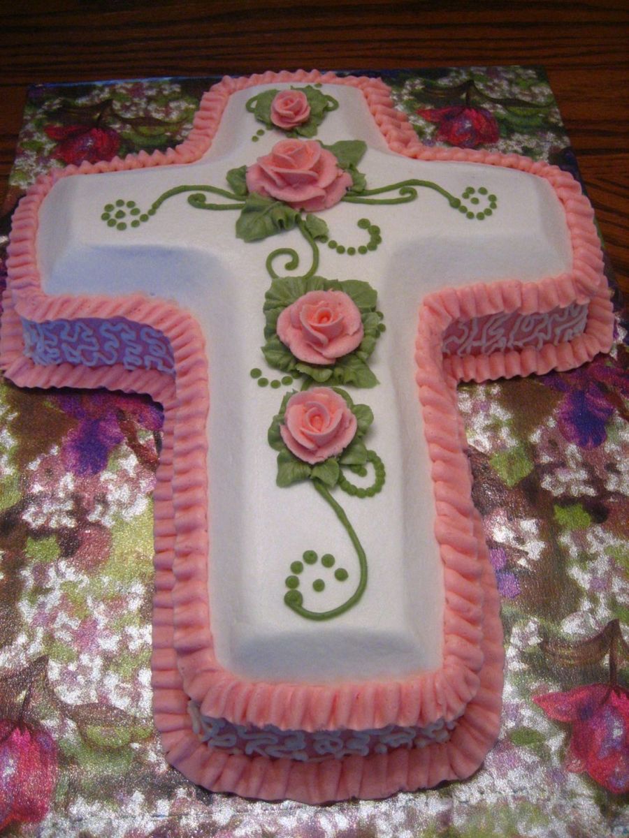 Pink Cross - CakeCentral.com