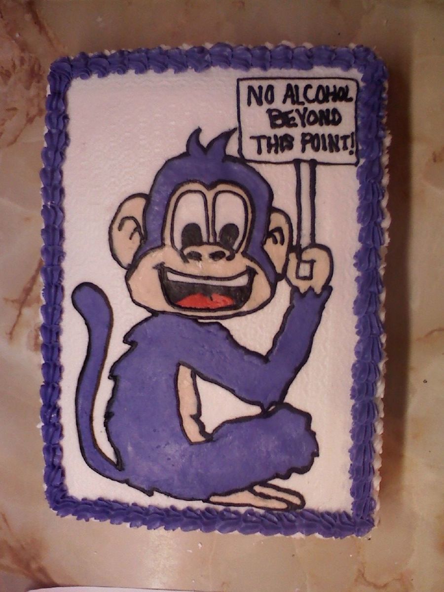 Purple Monkey - CakeCentral.com