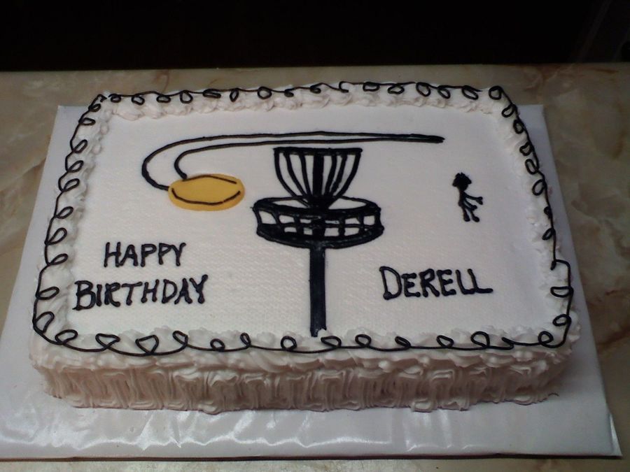 Disc Golf Cake - CakeCentral.com