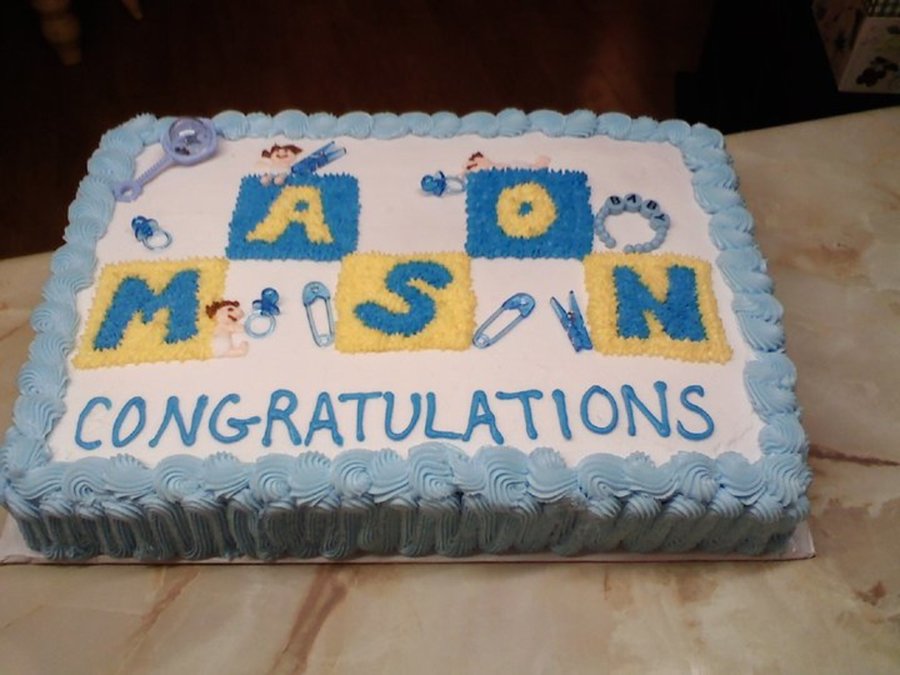 Baby Shower Mason - CakeCentral.com