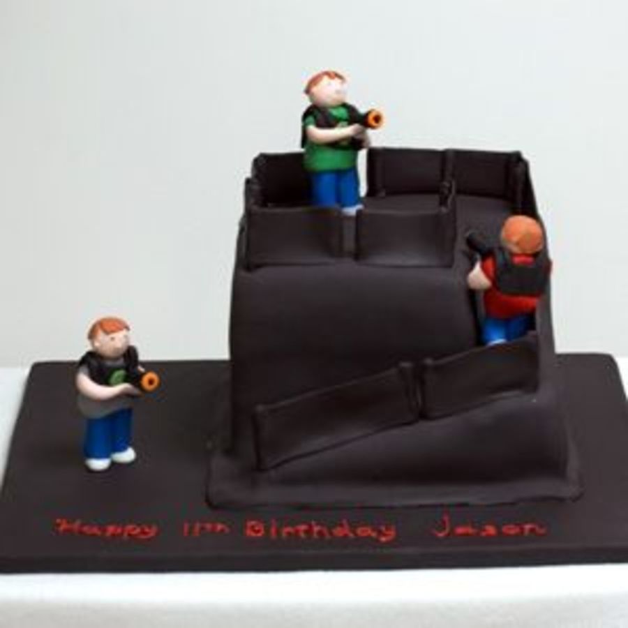 Laser Tag Birthday Cake - CakeCentral.com