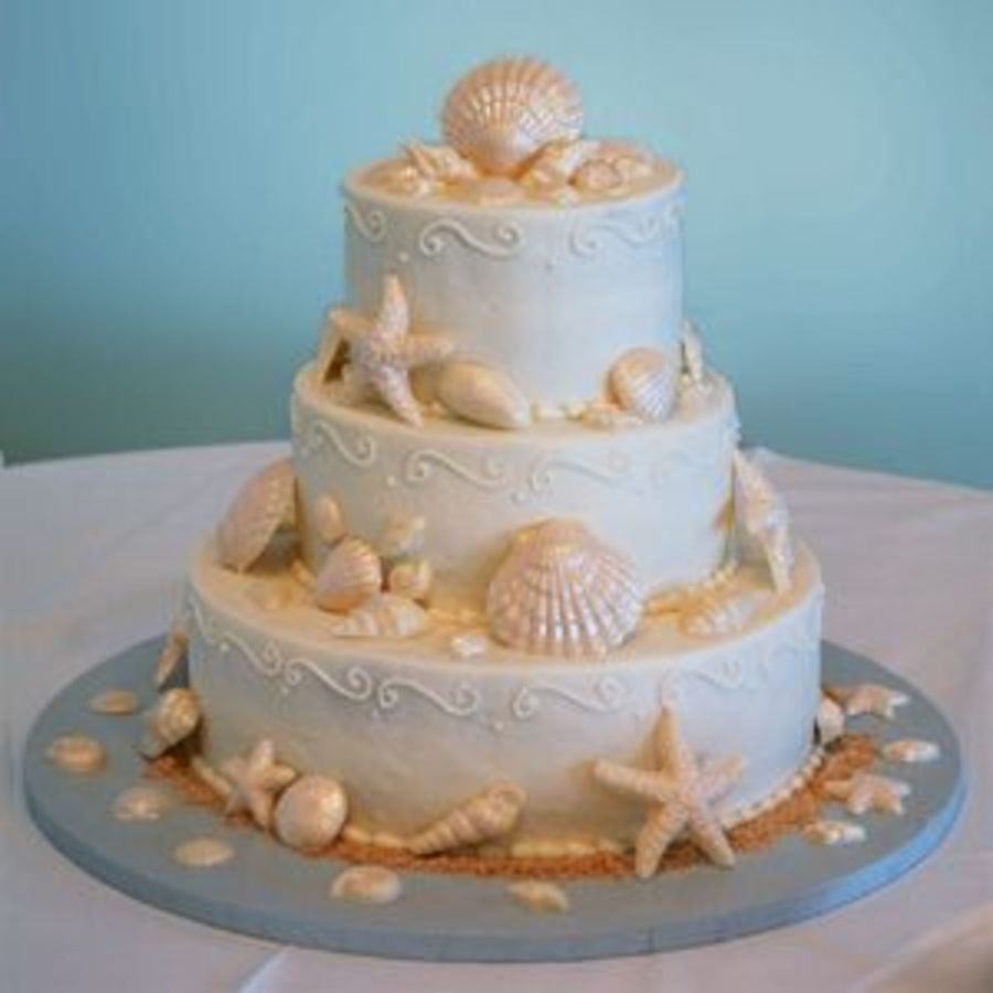 Seashell Wedding - CakeCentral.com