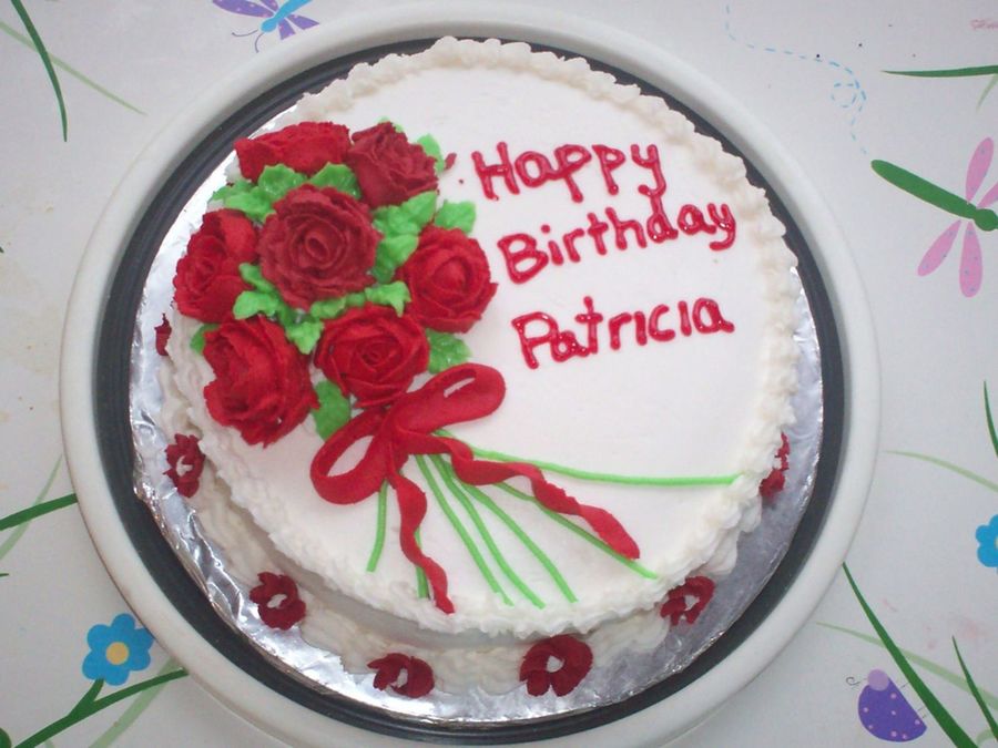 Rose Cake For Patricia - CakeCentral.com