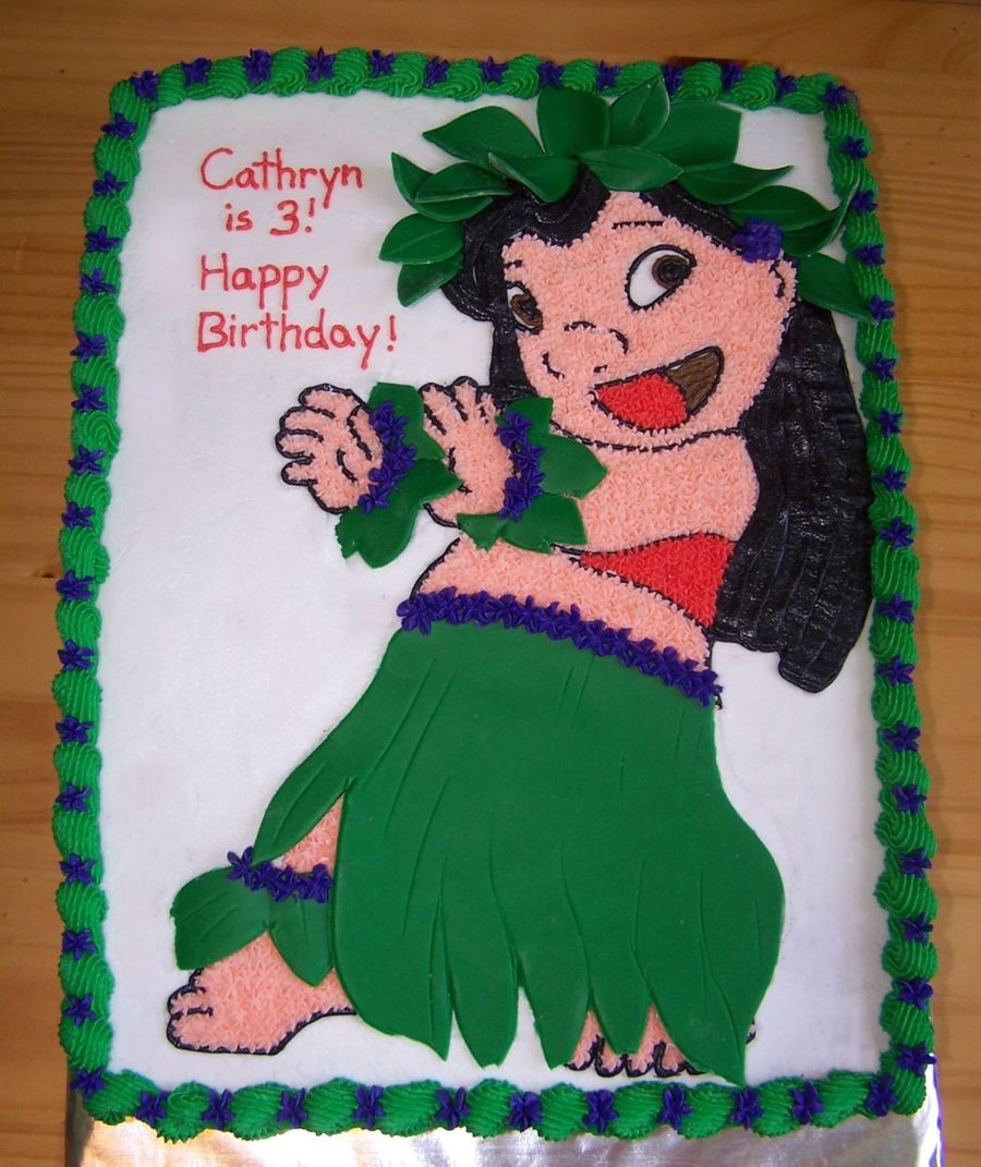 Lilo Hula Cake - CakeCentral.com