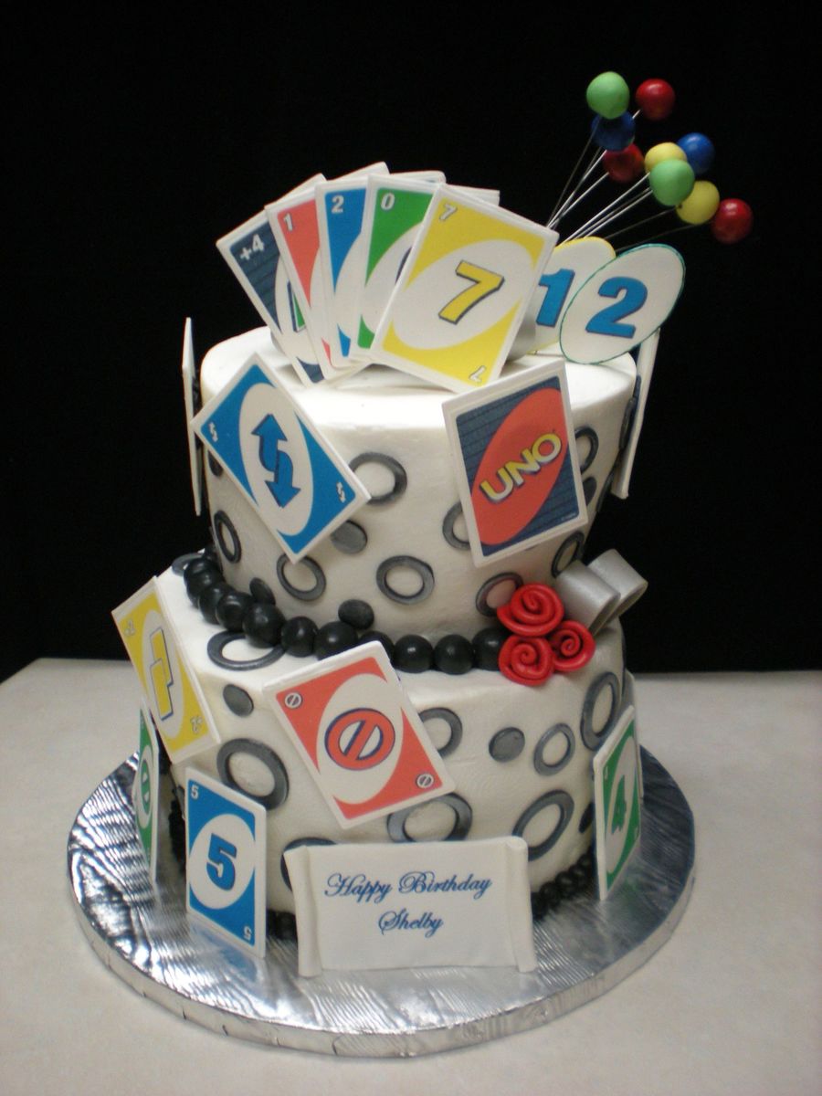 Uno Card Cake - CakeCentral.com