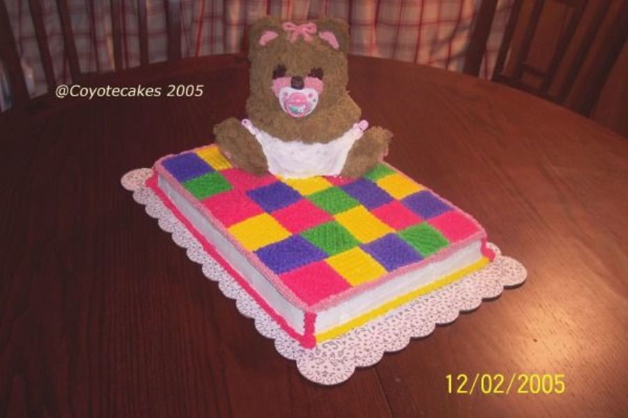 Baby Teddy Quilt - CakeCentral.com