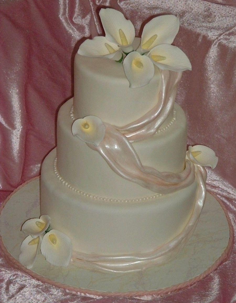 Practice Lily Wedding Cake - CakeCentral.com