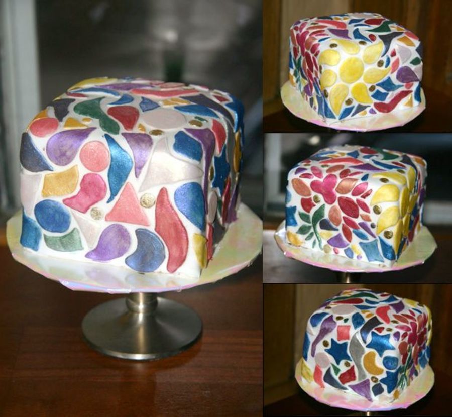 Mini Mosaic Cake - CakeCentral.com