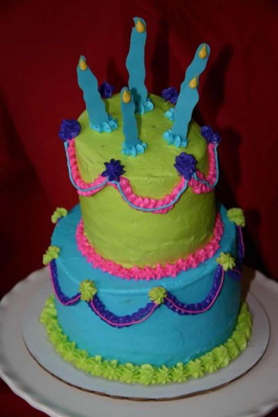 Steve's Topsy-Turvy Birthday Cake - CakeCentral.com