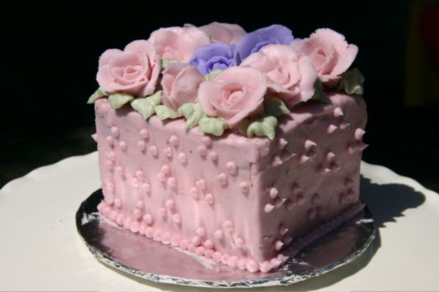 Mini Pink Birthday Cake - CakeCentral.com