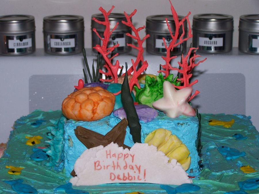 Coral Reef Cake - CakeCentral.com