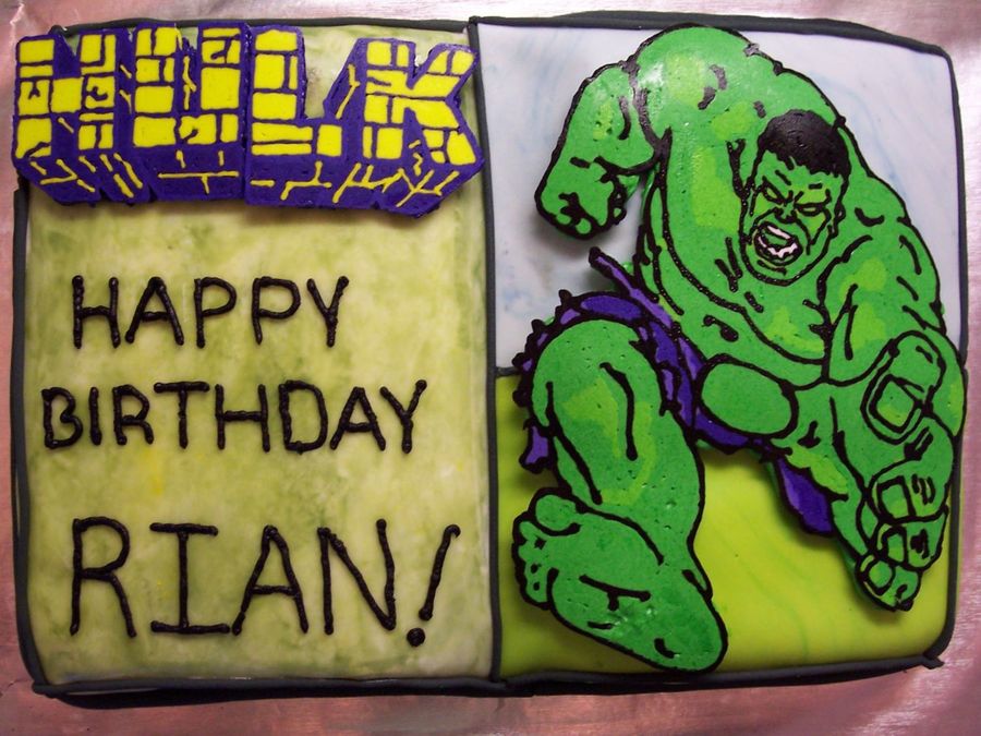 Hulk Birthday Bct - CakeCentral.com