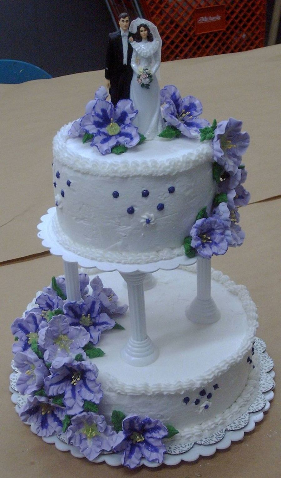 Class Wedding Cake - CakeCentral.com