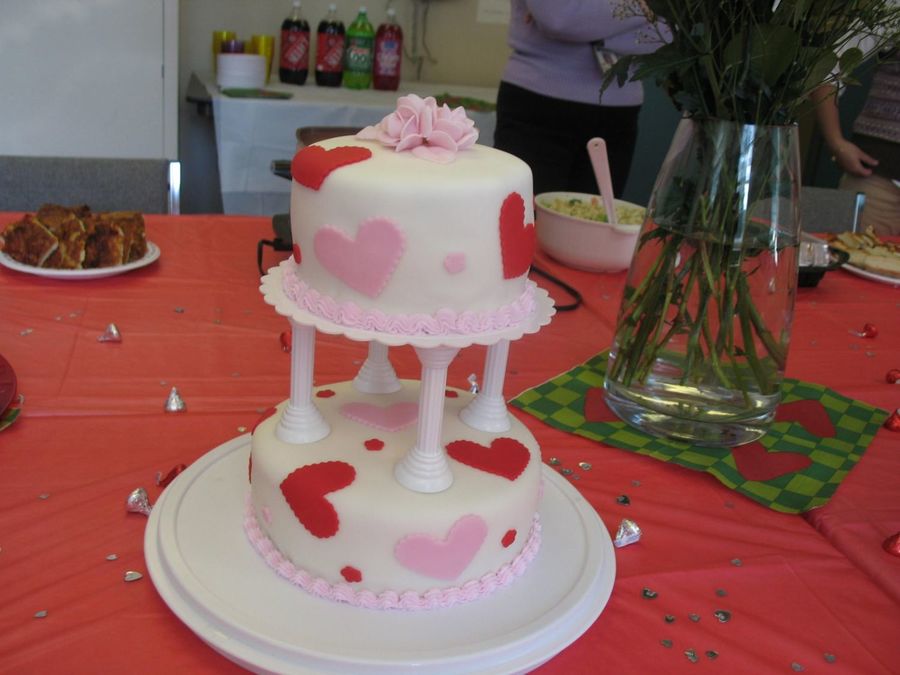 Valentine's Cake - Side View - CakeCentral.com