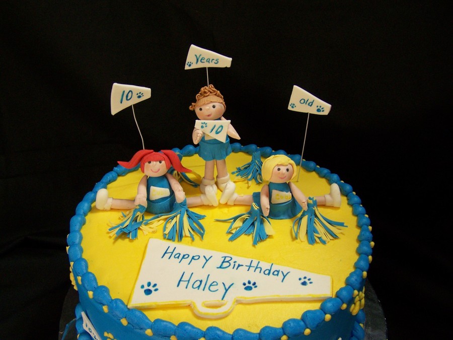 Cheerleader Cake - CakeCentral.com
