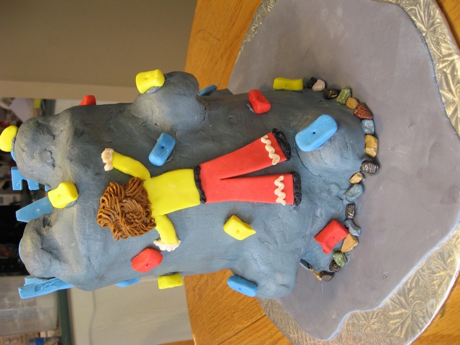 Rock Climbing Wall Cake - CakeCentral.com