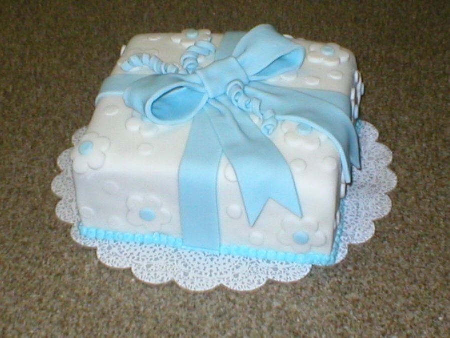 Fondant Package Cake - CakeCentral.com
