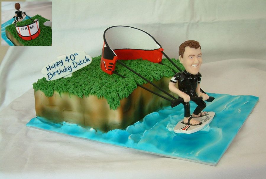 40Th Birthday Kite Surfing Theme - CakeCentral.com