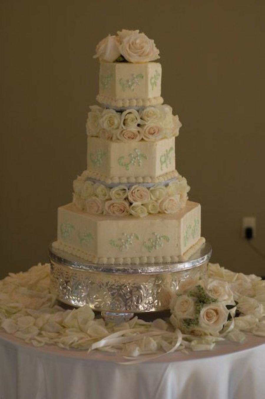 Hexagon Wedding - CakeCentral.com