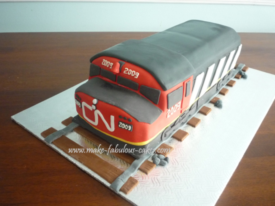 Cn Train Cake - CakeCentral.com