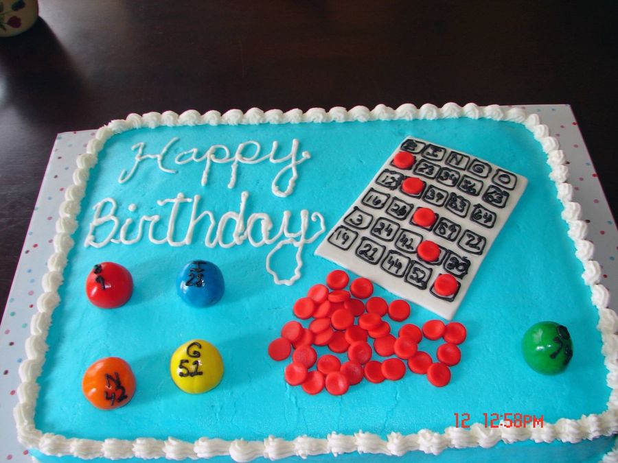 Bingo Birthday Cake - CakeCentral.com