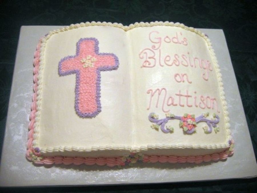 Baby Dedication Cake - CakeCentral.com