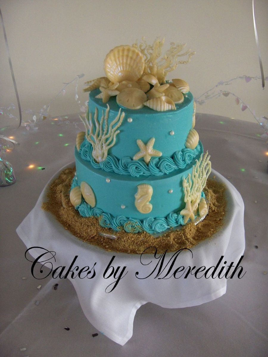 Tiffany Blue Seashell - CakeCentral.com