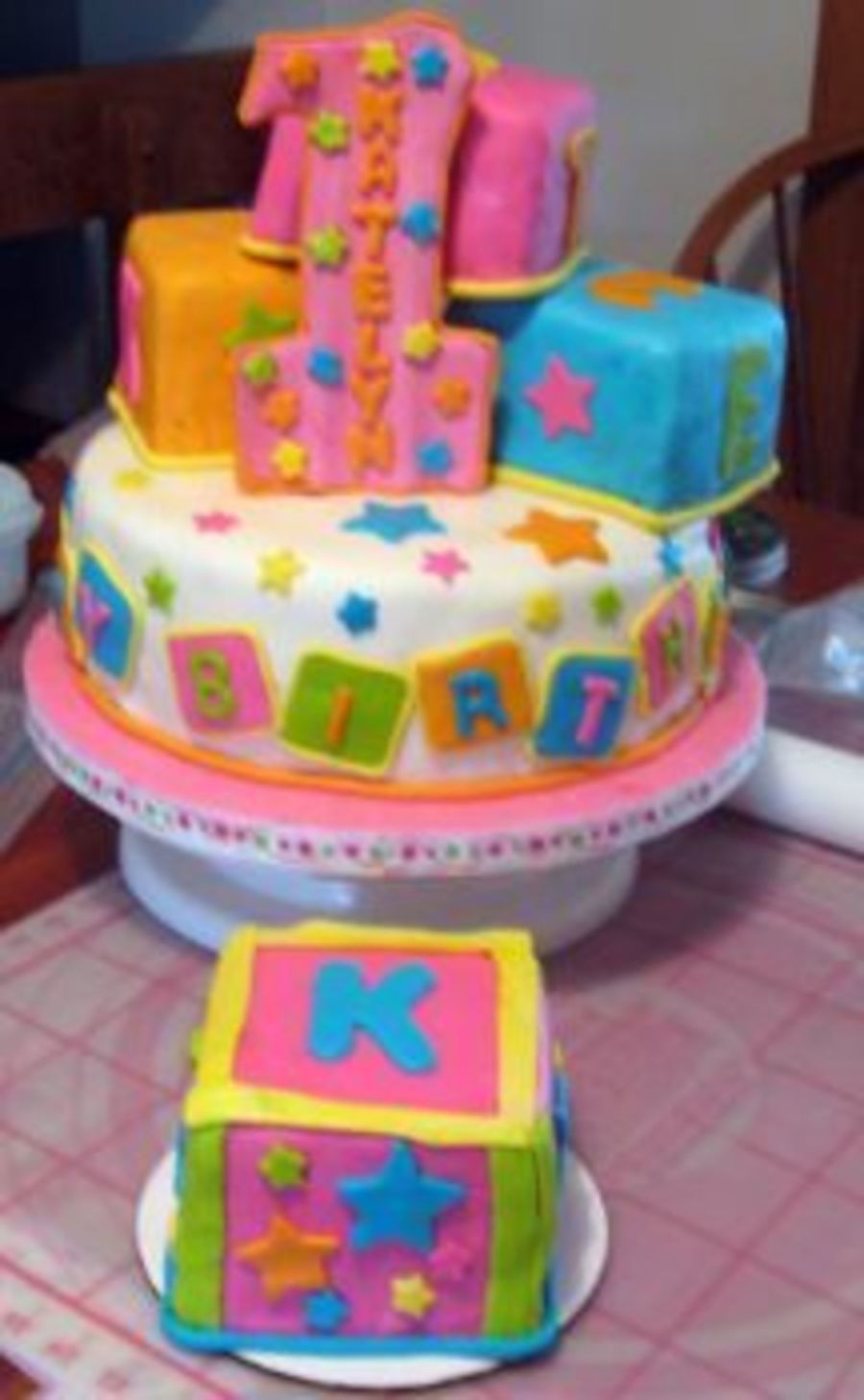 Blocks 1St Birthday - CakeCentral.com