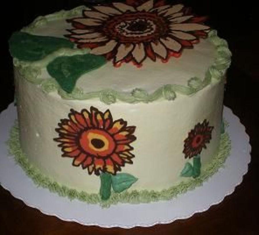 Sunflowers! - CakeCentral.com
