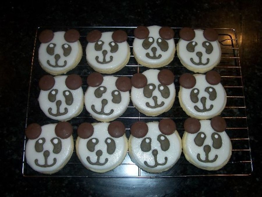 Panda Bear Cookies - CakeCentral.com