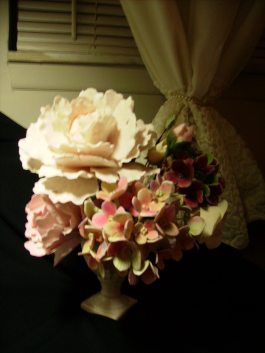 Hydrangeas.peonies. Roses - CakeCentral.com