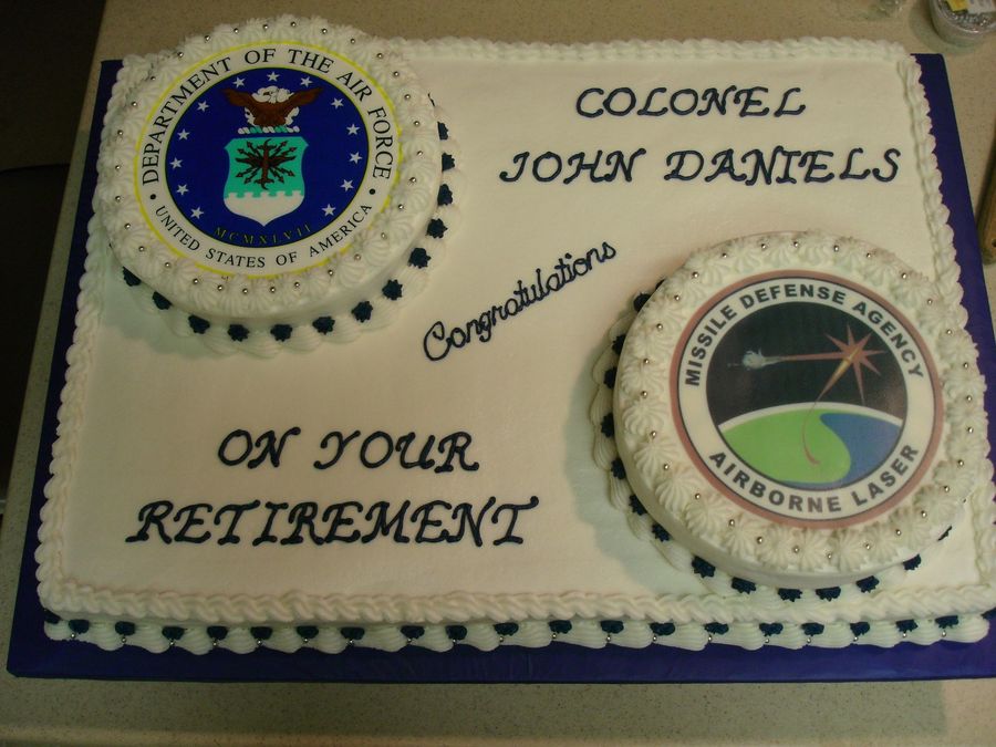Air Force Retirement Cake - CakeCentral.com